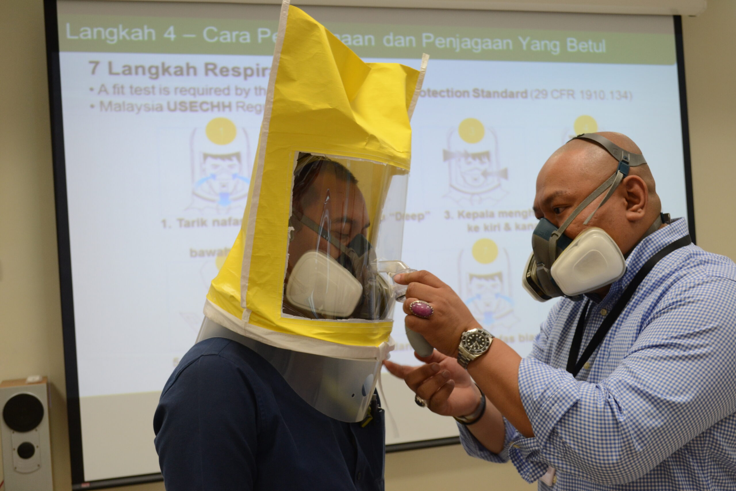 3M Safety Training and Qualitative Fit Test | UTM Pagoh Campus
