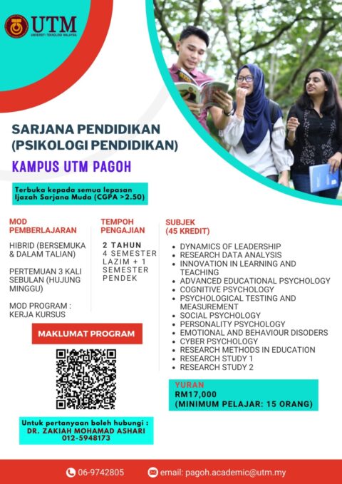 POSTGRADUATE PROGRAMME | UTM Pagoh Campus