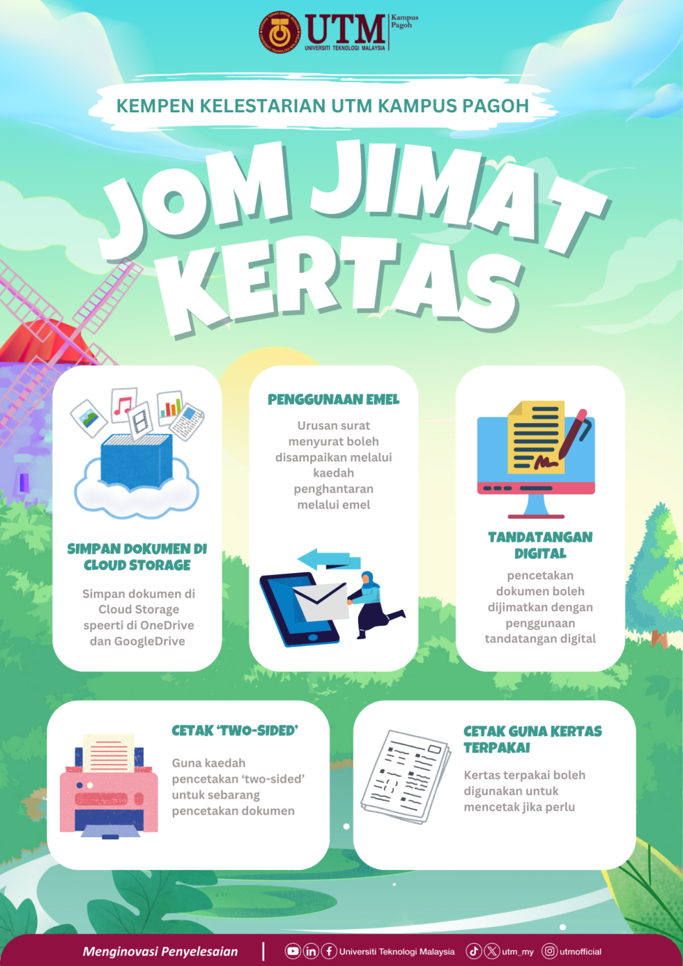 Sustainability Infographic | UTM Pagoh Campus